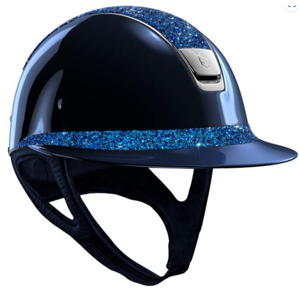 Samshield Reithelm Miss Shield Shadow Glossy Metallic Blue | Horse Shop