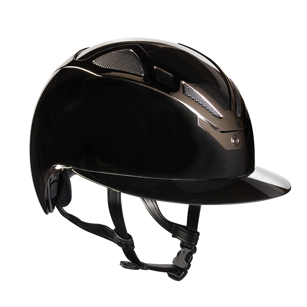 Suomy Apex Chrome Lady Black Glossy Reithelm inkl. Liner | Horse Shop