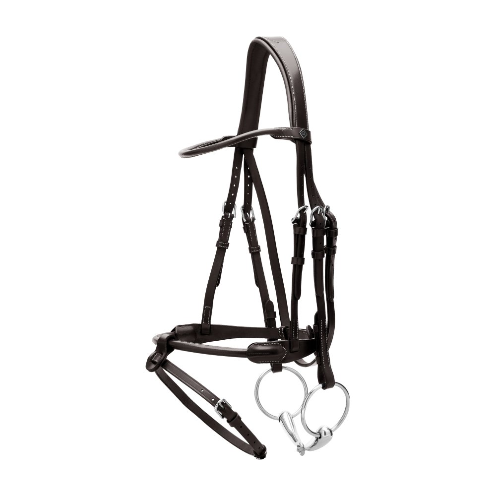 Dyon Round Leather Trense mit runden Lederdetails WBD | Horse Shop